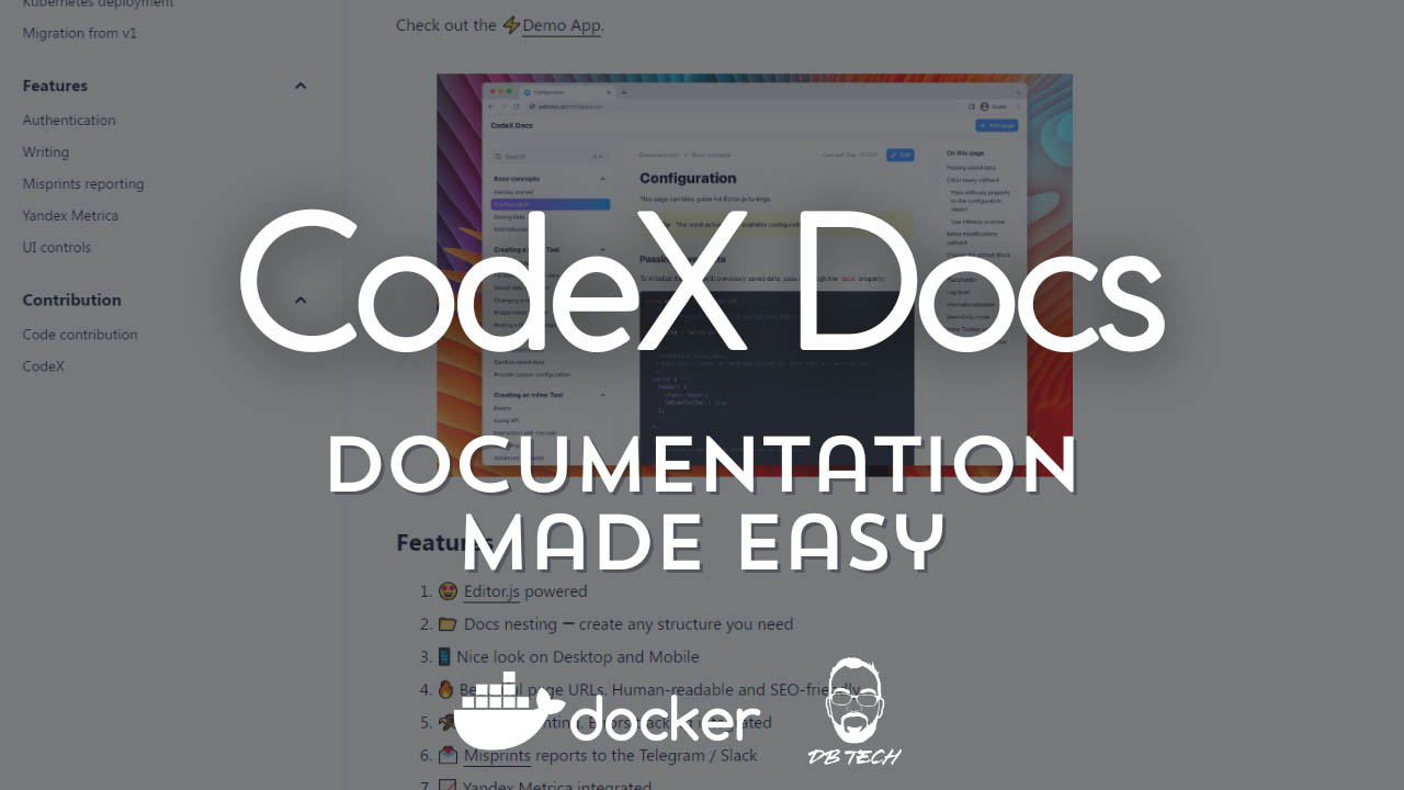 Codex Docs Documentation Made Easy Db Tech Reviews